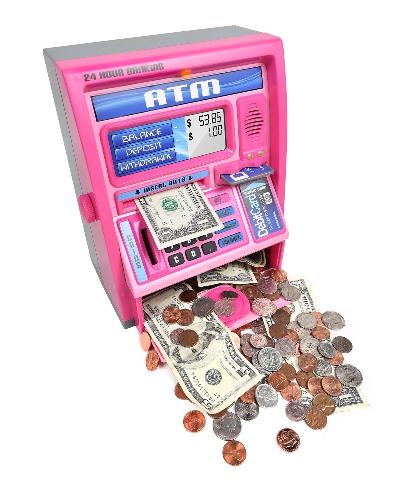 Talking ATM Machine Bank for Kids with Electronics Ben Franklin Toys ...