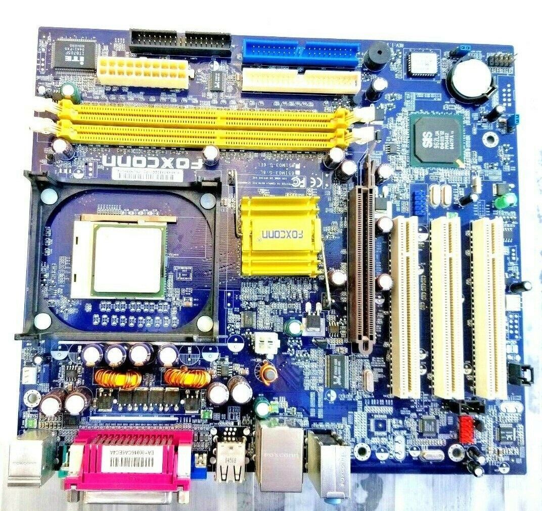 Foxconn 651M03 Motherboard + Intel Celeron 2.4GHz SL6VU - Motherboard ...