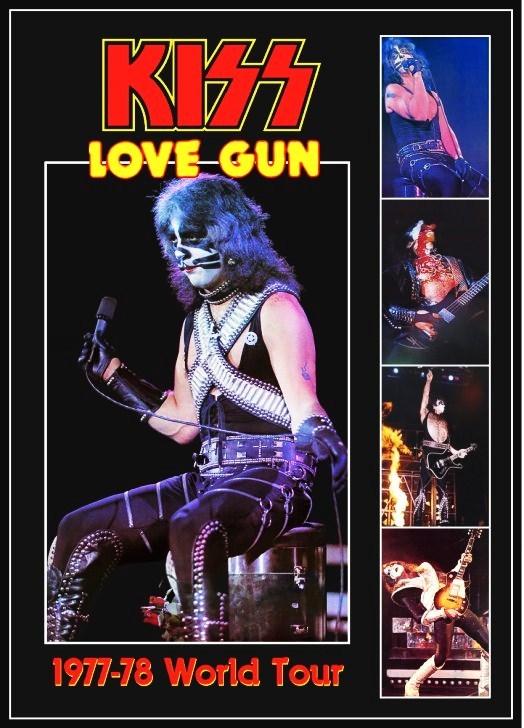 KISS Band Peter Criss Love Gun 1977-78 Tour Stand-Up Display - Glam ...