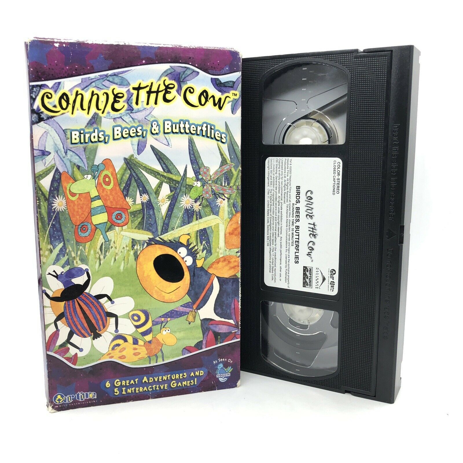 Connie The Cow: BIRDS BEES & Butterflies - VHS Cartoon - Noggin RARE ...