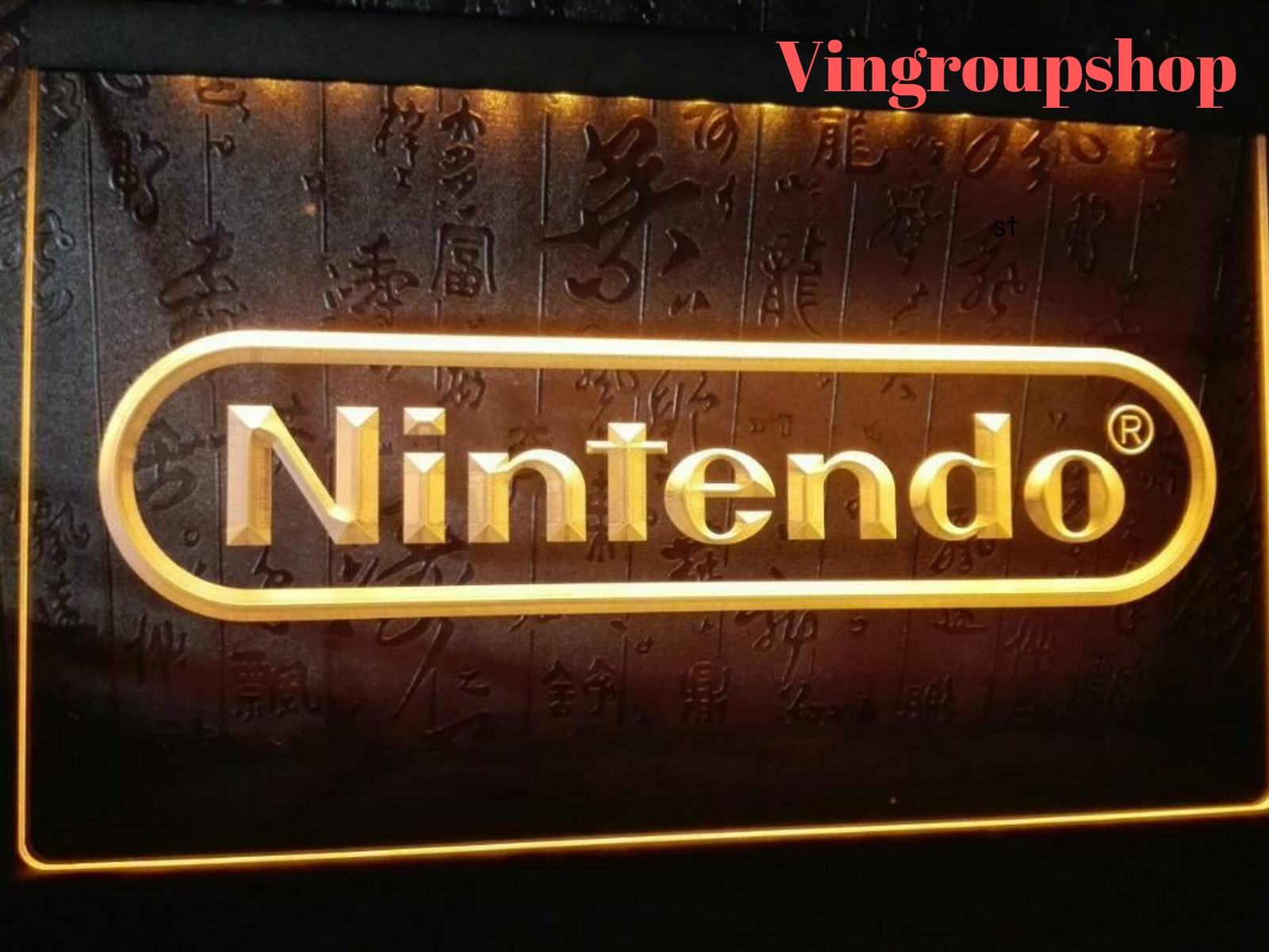 Nintendo Game LED Neon Light Sign Home Decor Hang Signs Wall, Room ...