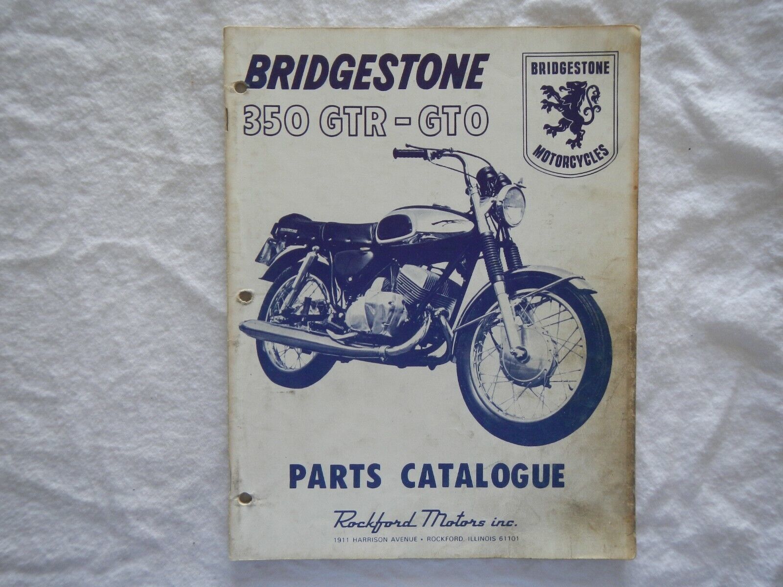 1967-1971 Bridgestone 350 GTR GTO Parts book manual Diagram catalog ...
