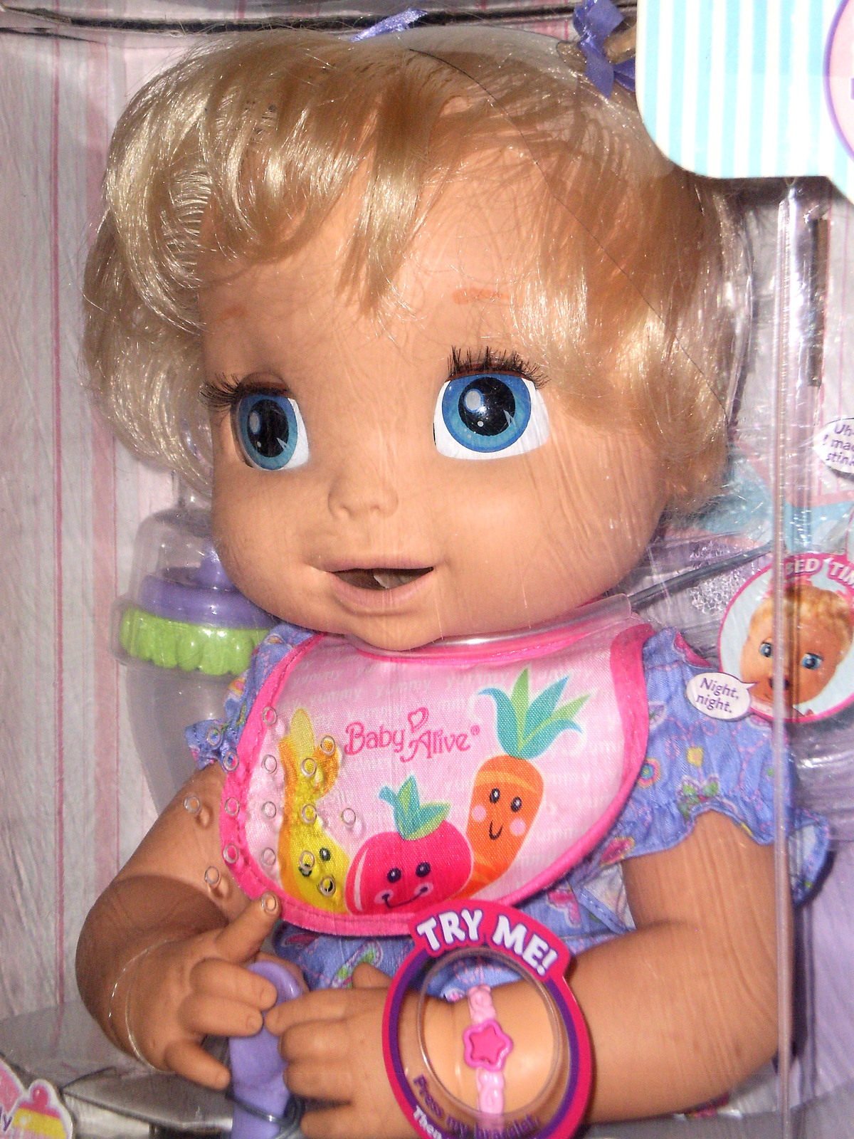 Baby Alive 2007 Interactive 16in. Doll Mouth Moves Facial Expressions ...