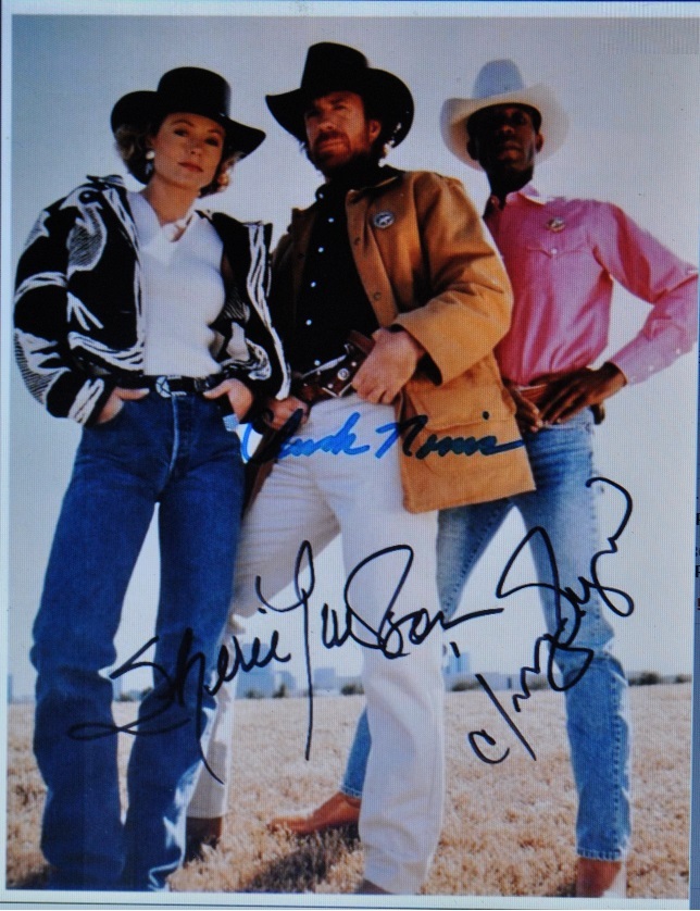 WALKER, TEXAS RANGER Cast Signed Photo x3 - Chuck Norris, Sheree J ...