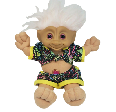 Vintage TREASURE TROLLS 1991 ACE Novelty 12 Toys & Games Toys Stuffed ...