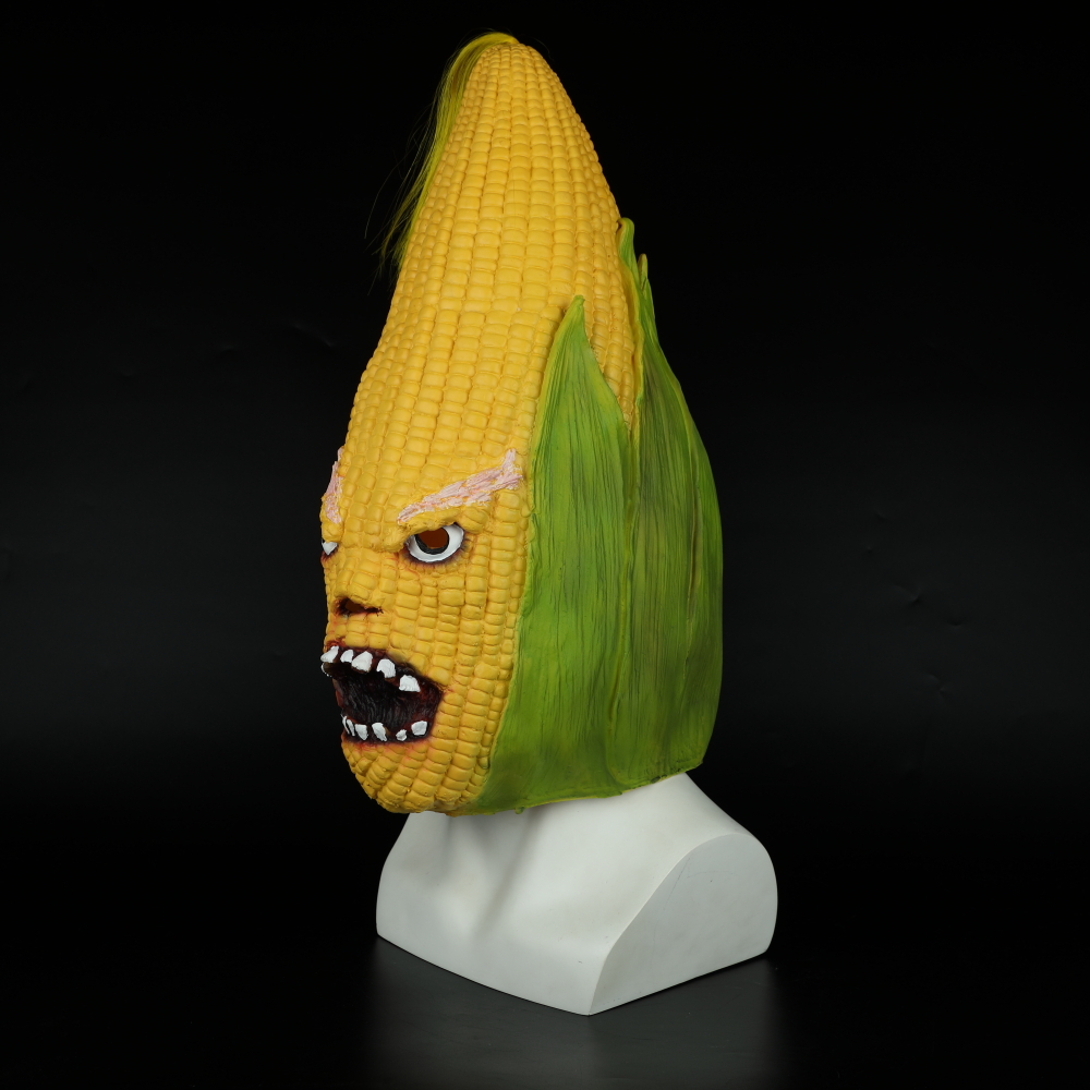 Angry Corn Mask Cosplay Funny Horror Vegetable Maize Mask Halloween ...
