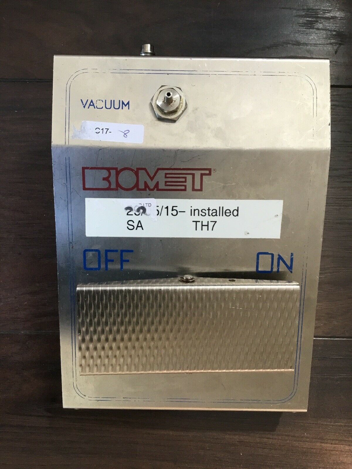 BIOMET Merck Optivac Vacuum Pump Control Footswitch Surgery Theatre use ...