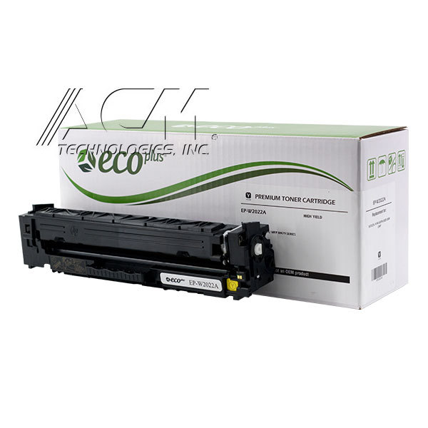 EcoPlus HP 414A W2022A Toner Cartridge, Yellow 2.1K Yield, Recycled OEM ...
