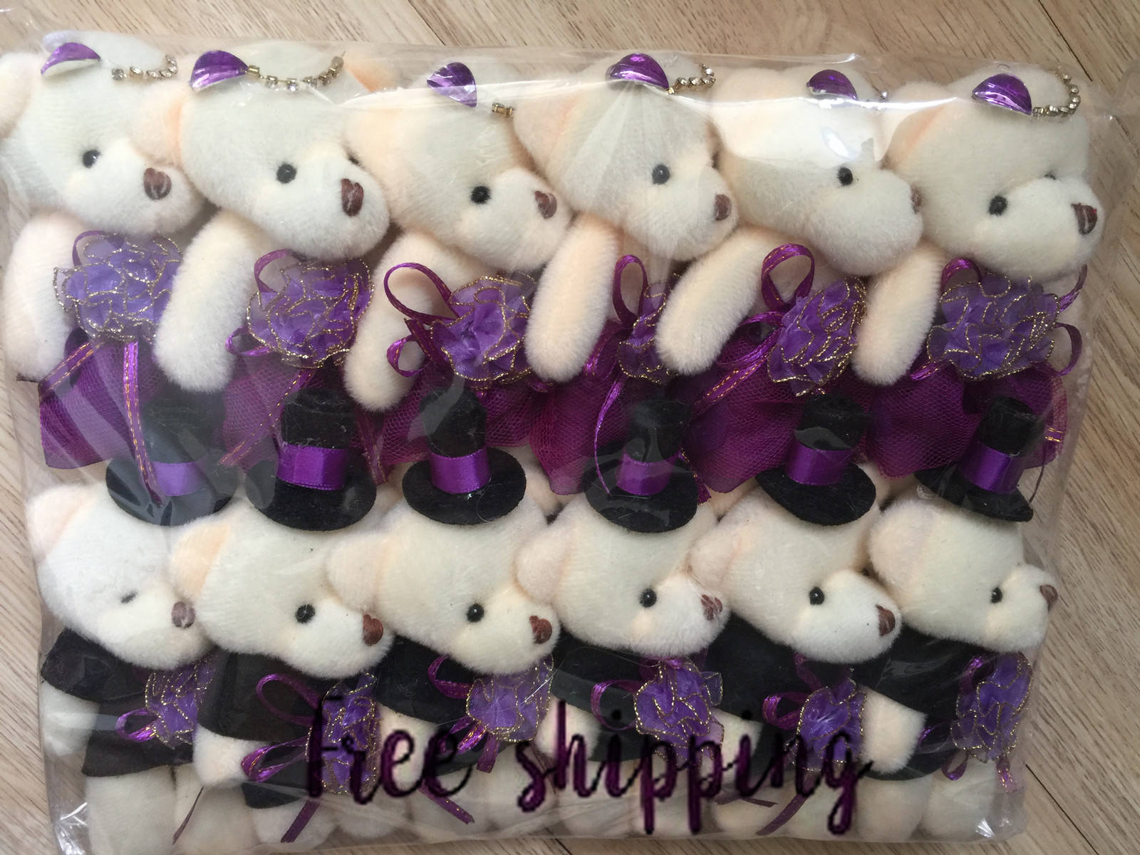 6pairs Mr. Mrs. Bear couple Doll /Bride & Groom Bear Doll/Marriage ...