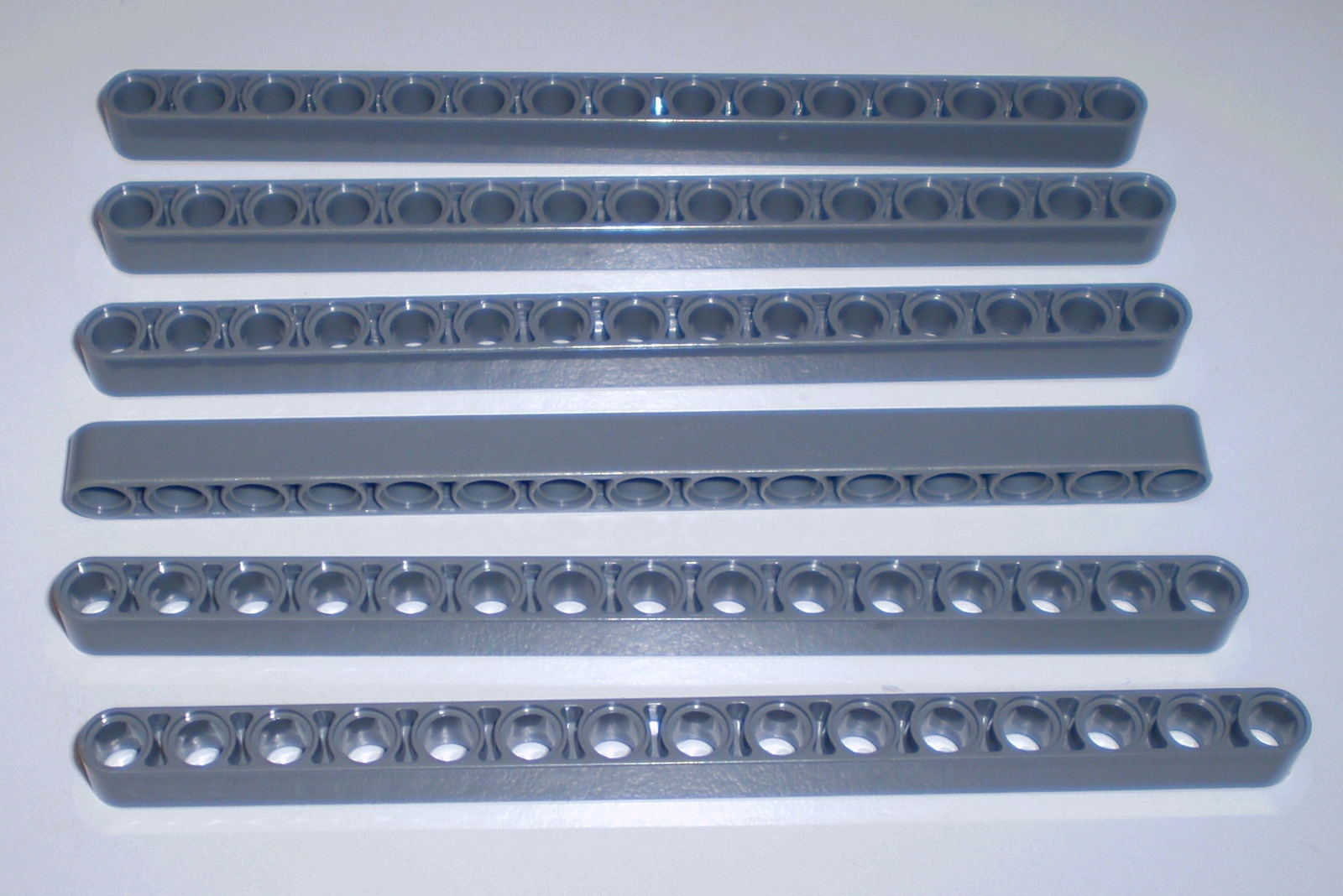 6 Used Lego 1 x 15 Dark Stone Technic Liftarm Thick Beam 15 Brick 32278 ...