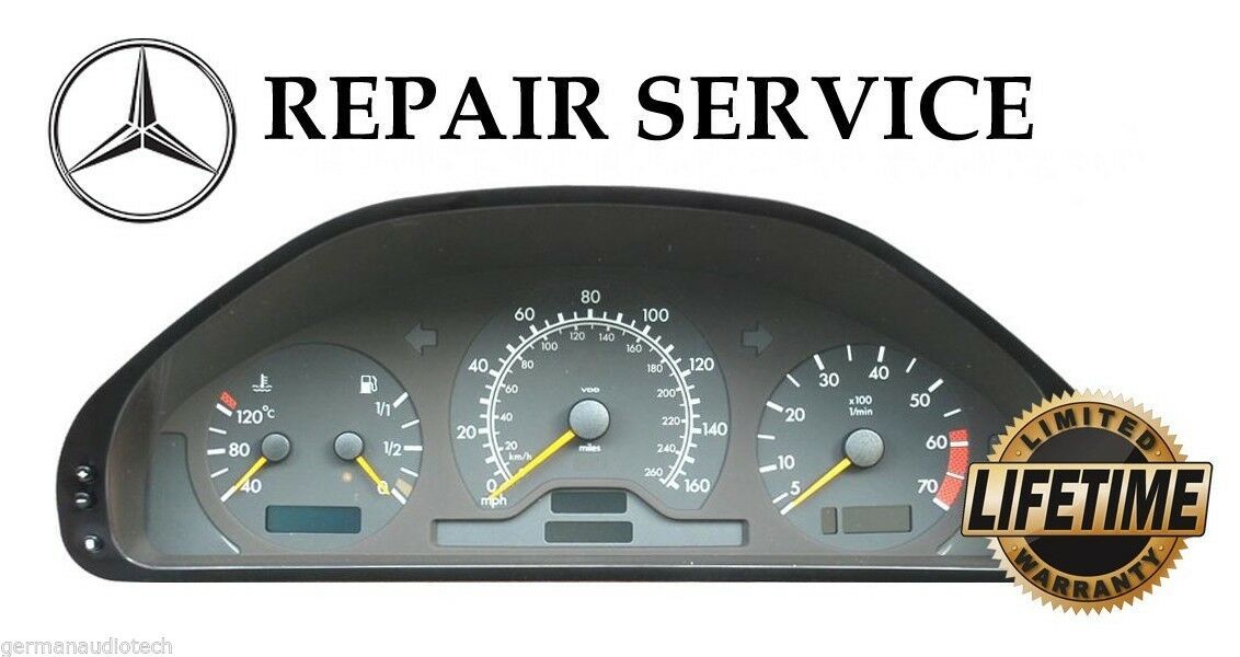 MERCEDES BENZ W202 C200 C230 C280 DASH INSTRUMENT CLUSTER - PIXEL ...