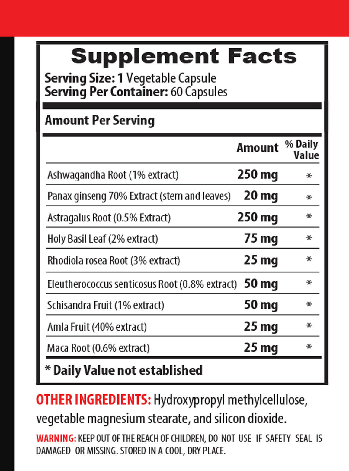 natural anxiety supplement - Advanced Adaptogen Complex - stress relief ...