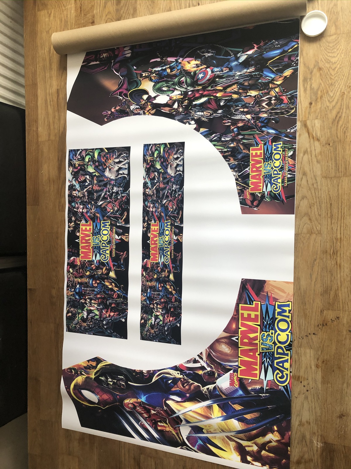 Marvel Vs Capcom Bartop arcade Cabinet Artwork vinyl Graphics side art ...