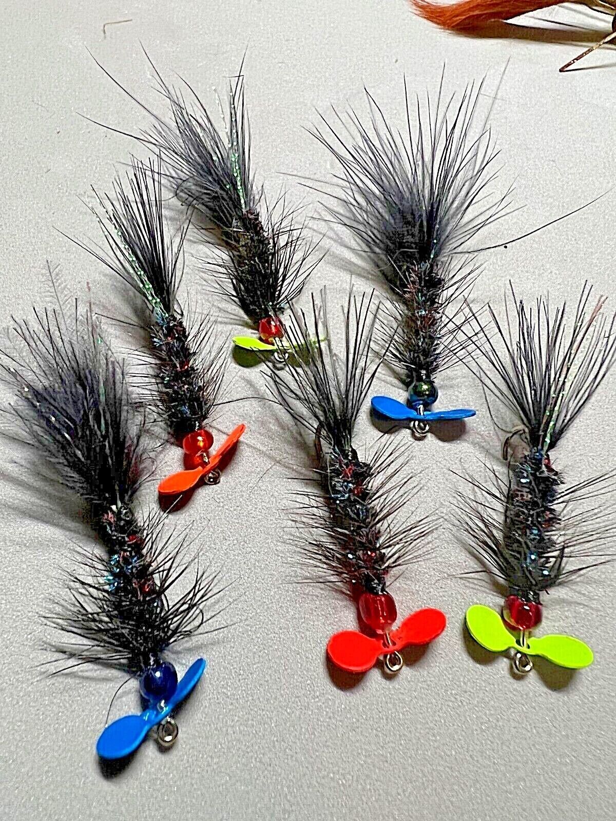2022 //Multi-Black Woolly Bugger Spinner Fly, Size 6, Sold Per 6, New ...
