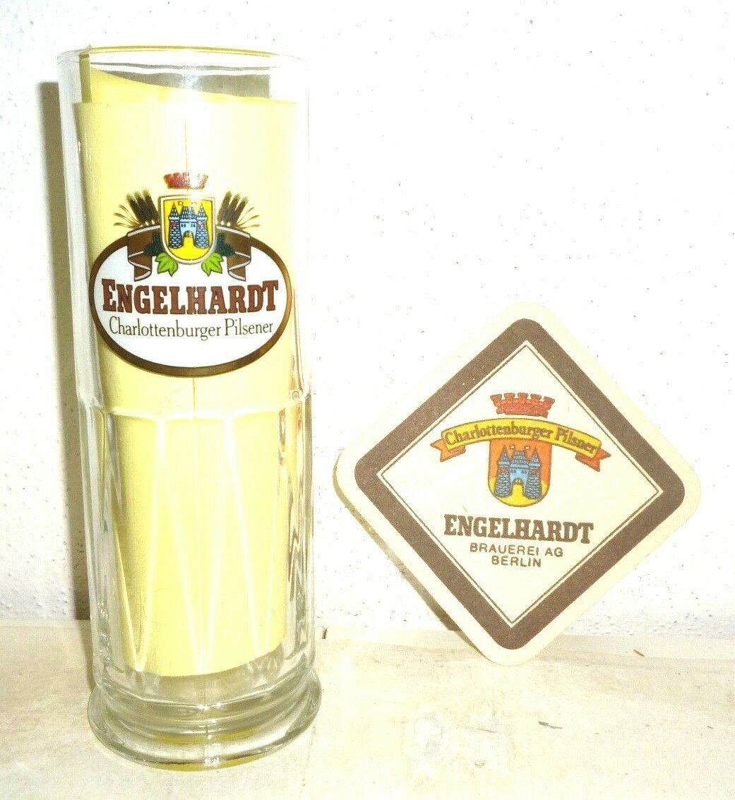Engelhardt +1998 Berlin Charlottenburger German Beer Glass Seidel & 10 ...