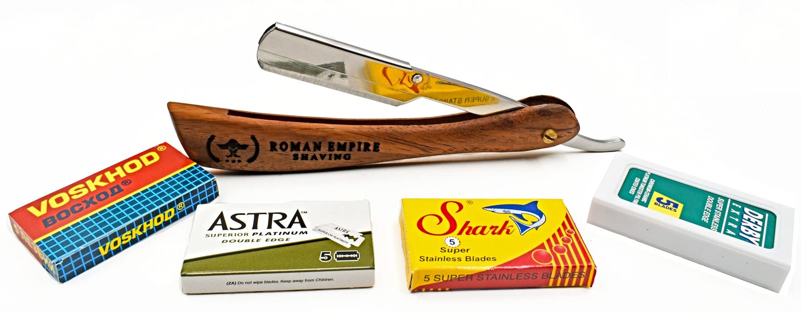 ROMAN EMPIRE SHAVING Spartacus Straight Razor for Professional Barber ...