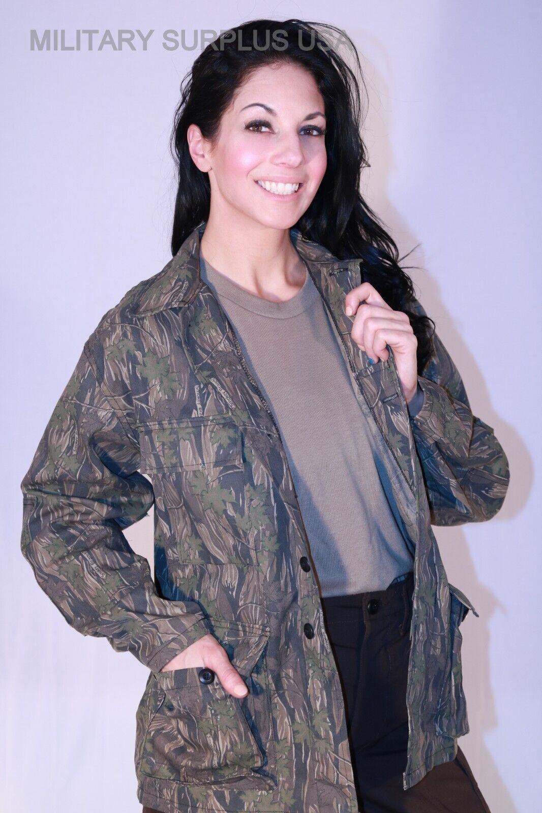 REALTREE TREES & LEAVES HUNTING SNIPER COMBAT TACTICAL JACKET MEDIUM ...