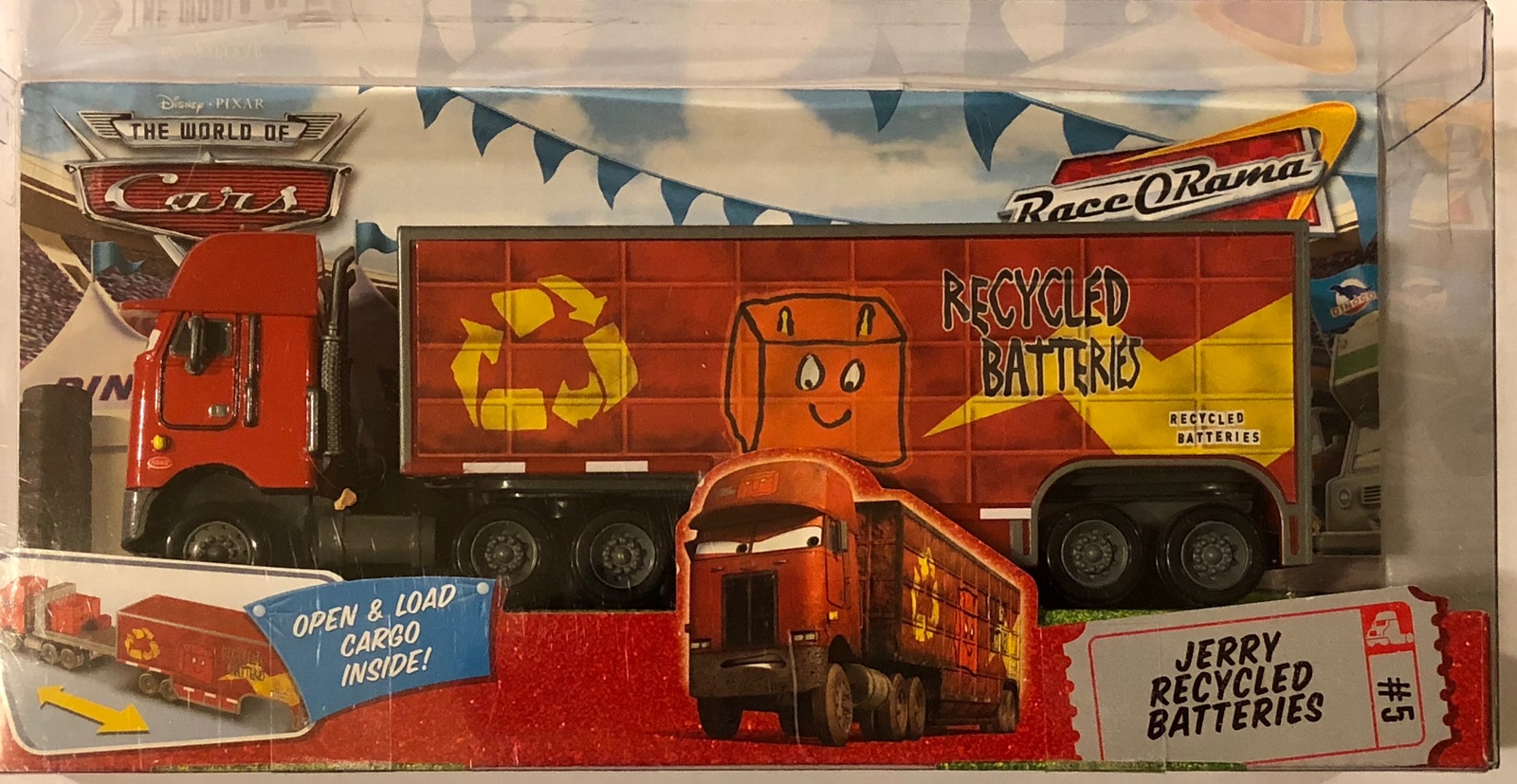 Disney Pixar Cars Haulers Jerry Recycled Batteries - Action Figures