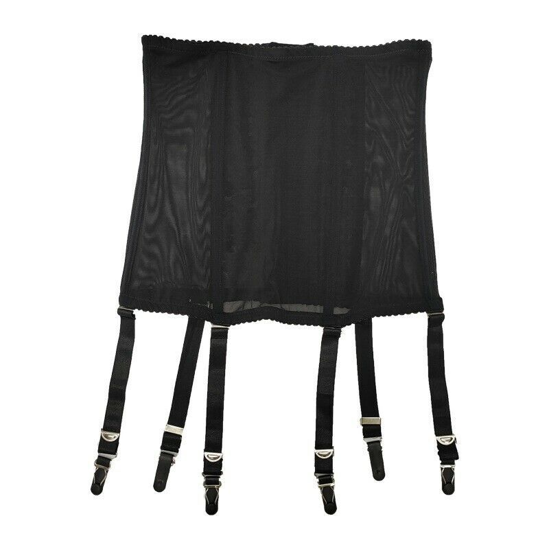 Women Boned Waist Cincher Body Shaper Removable Garter Belt Adjustable ...