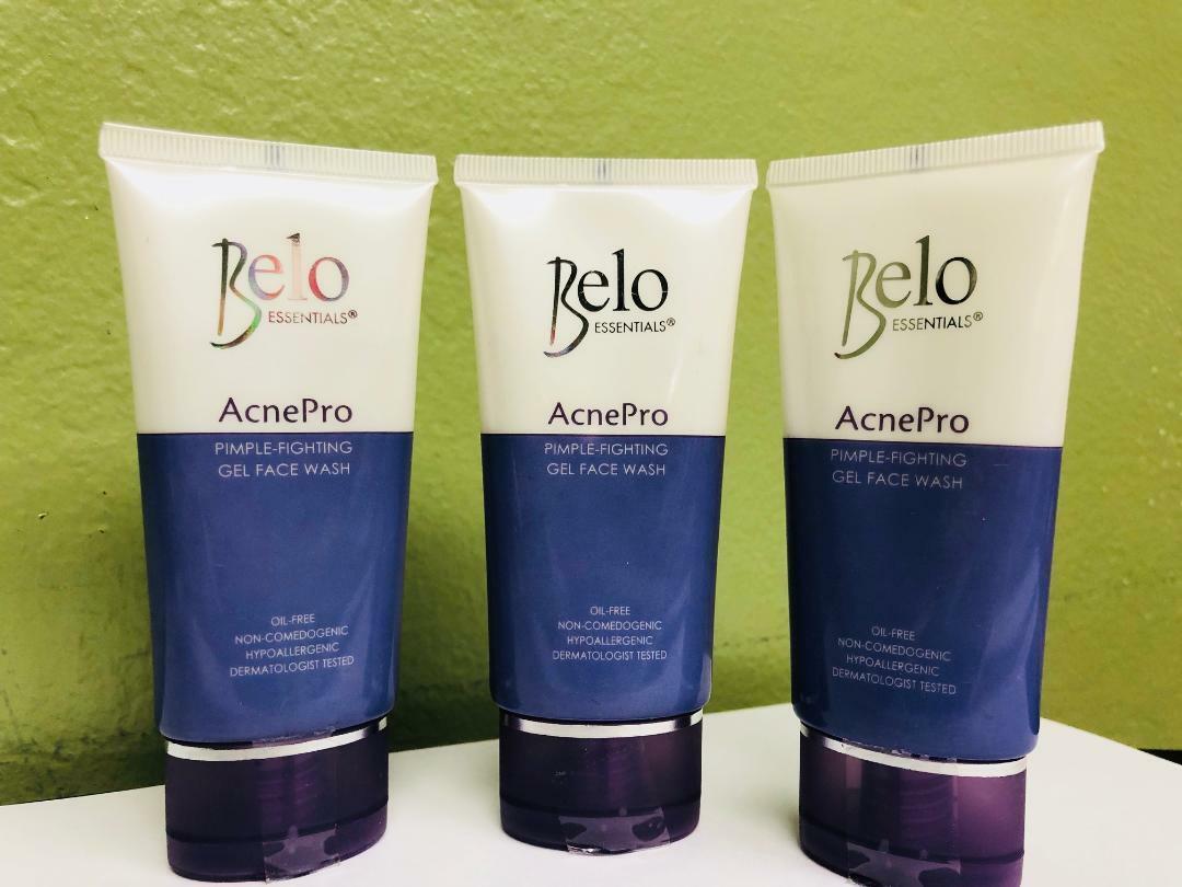 3 BELO ESSENTIALS ACNE PRO PIMPLE-FIGHTING GEL FACE WASH 50ml ...