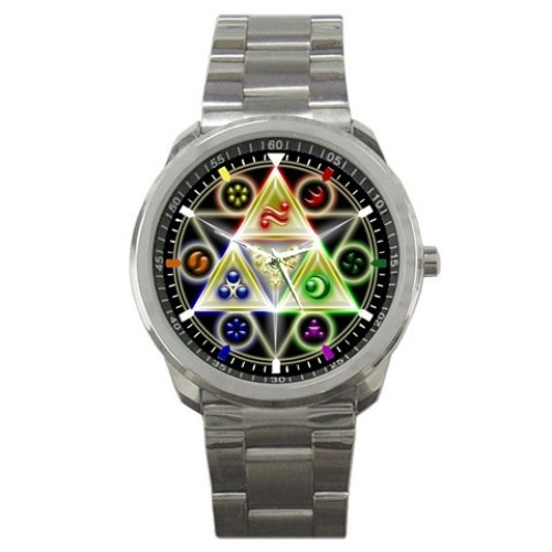 New Metal Sport Watch Legend Of Zelda Triforce Nintendo Game Cube ...