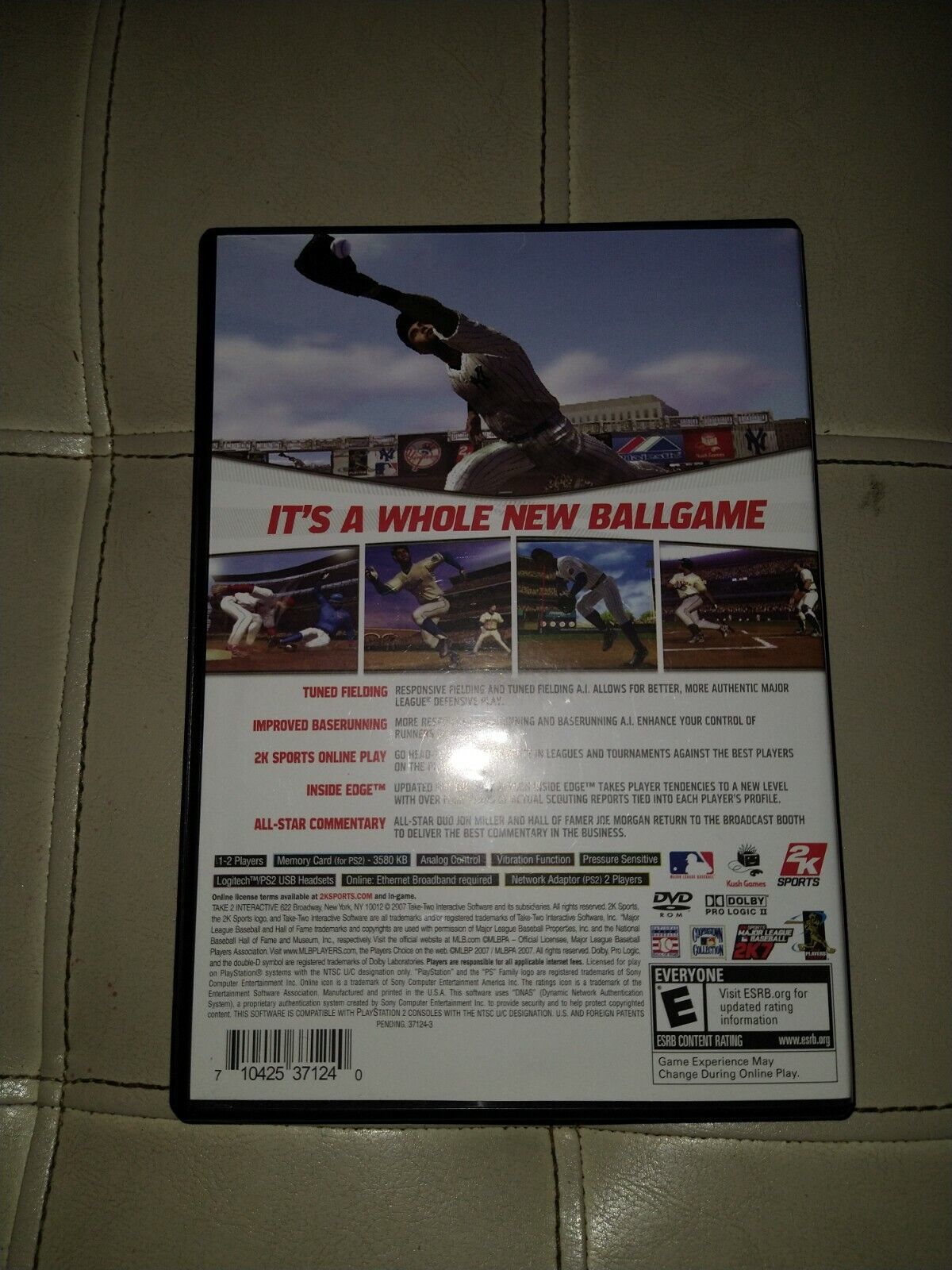 PS2 2K Sports Major League Baseball 2K7 Video Game Playstation Complete ...