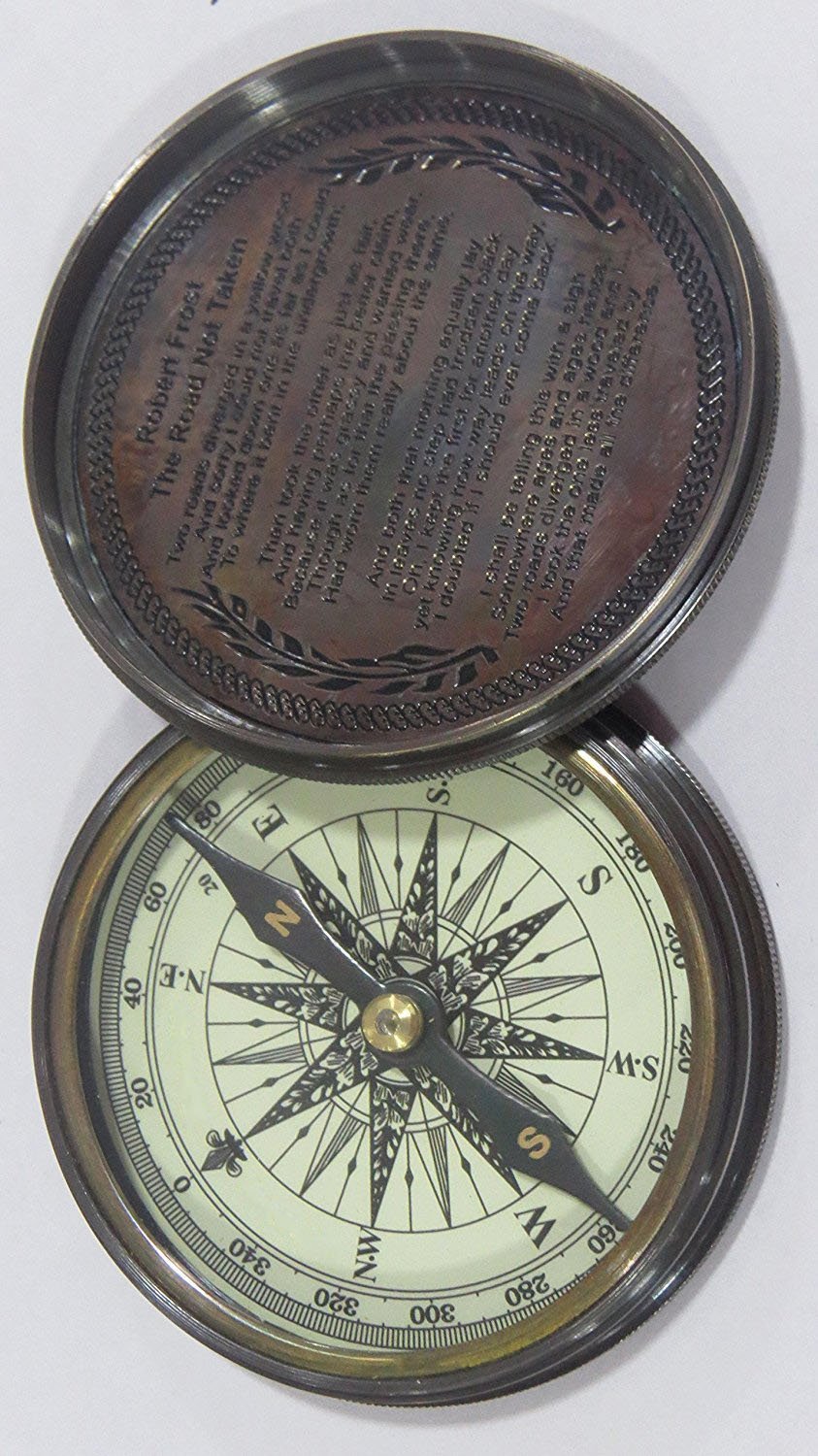 NauticalMart Antique Poem Compass By NauticalMart - Compasses