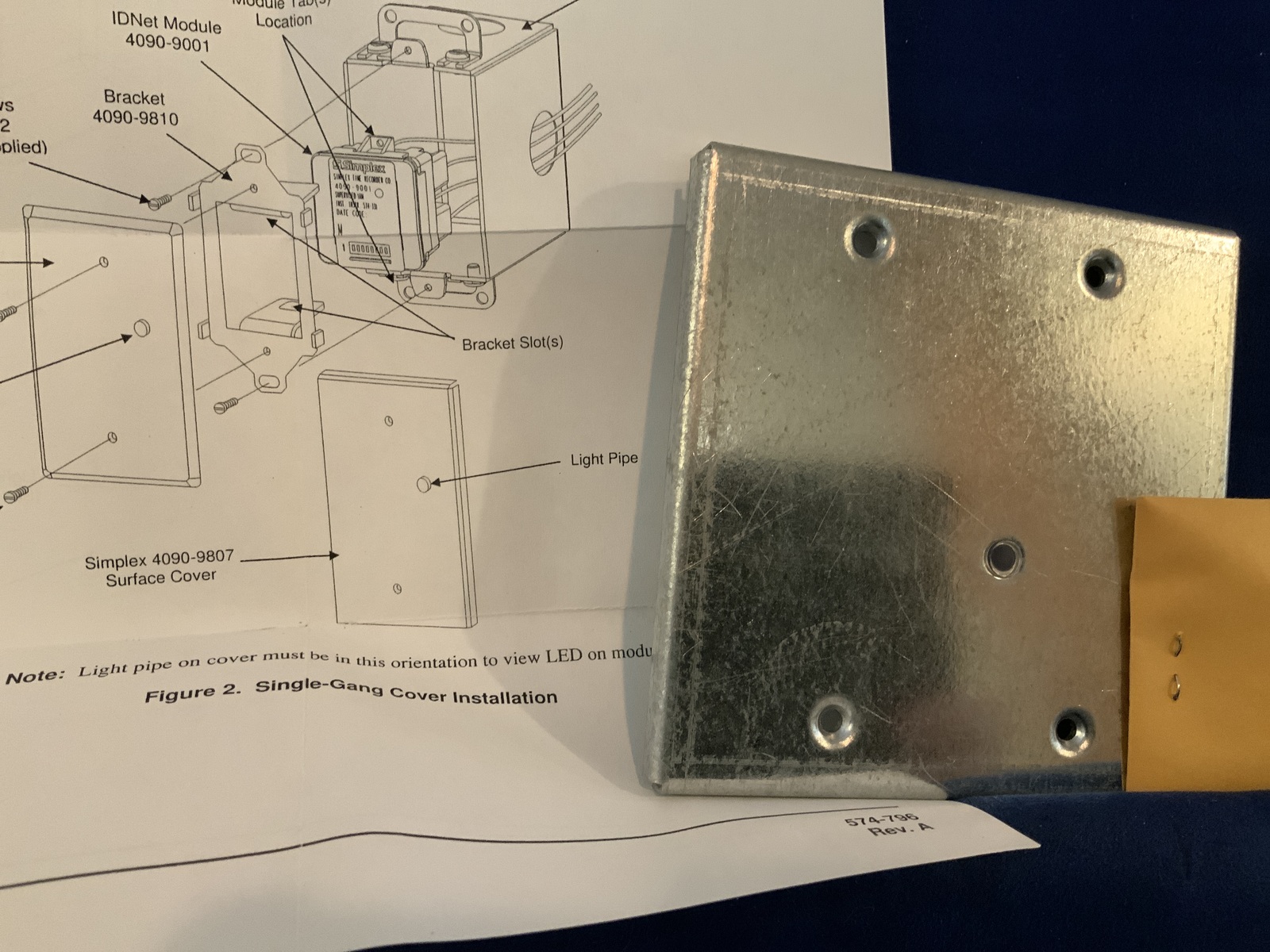 Simplex 4090-9802, 4090 SURFACE COVER, PART NO. 0742313 - Other ...