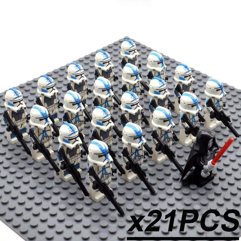 21pcs/set Star Wars Darth Malgus Leader 501st Legion Clone troopers ...