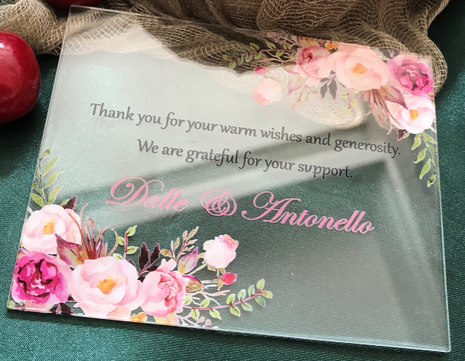 10pcs Custom Acrylic RSVP cards,Acrylic Name Cards,Acrylic Thank you ...