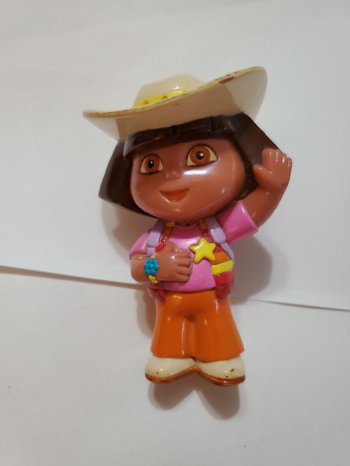 2003 Nickelodeon Dora the Explorer 3" figure Toy with Cowboy Hat on ...
