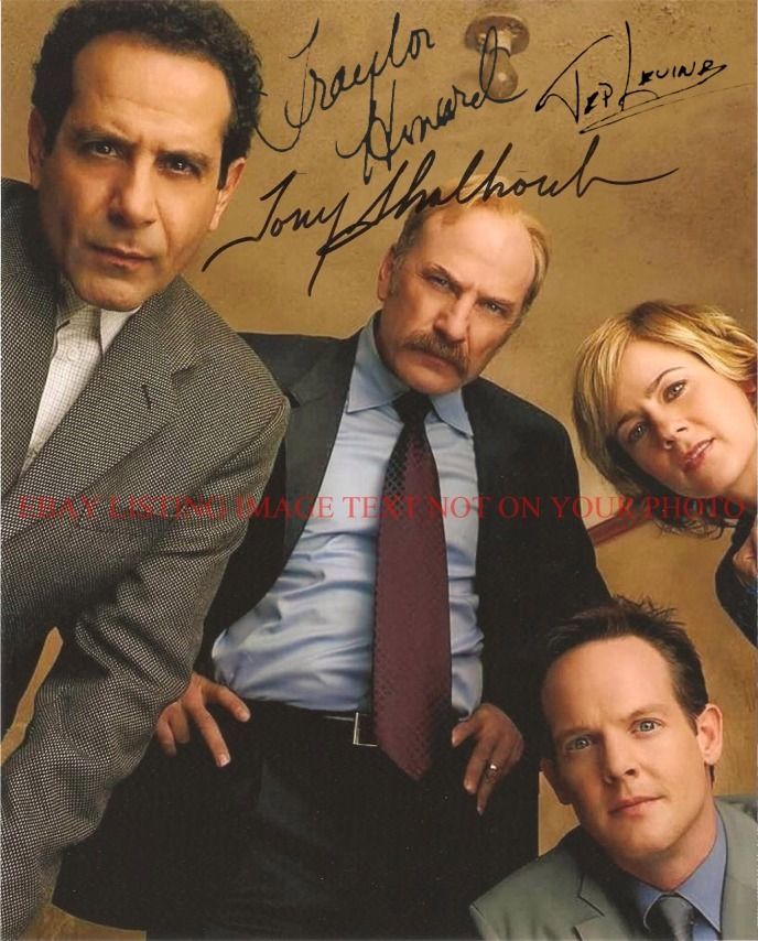 MONK CAST SIGNED AUTOGRAPH 8x10 RP PHOTO TONY SHALHOUB TRAYLOR HOWARD ...