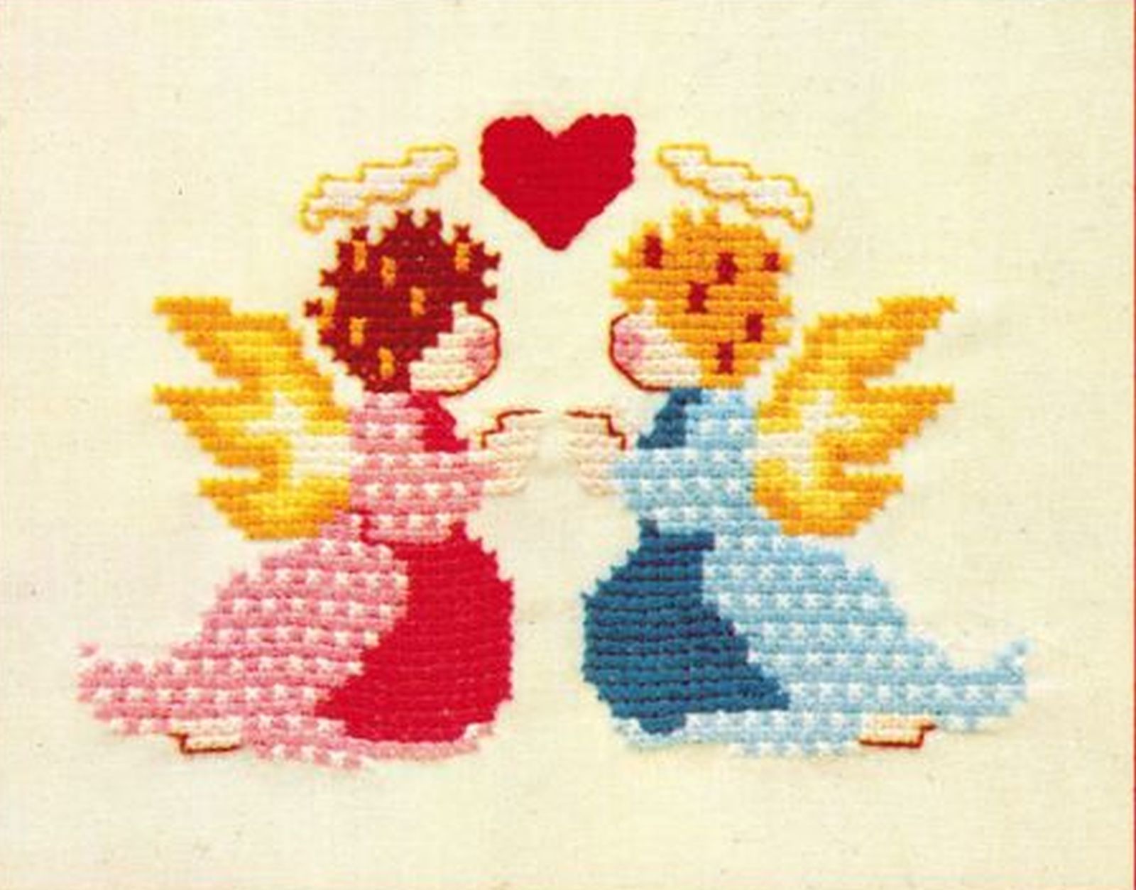 1981 Cross Stitch Iron-On Christmas Transfers Santa Skater Stocking ...