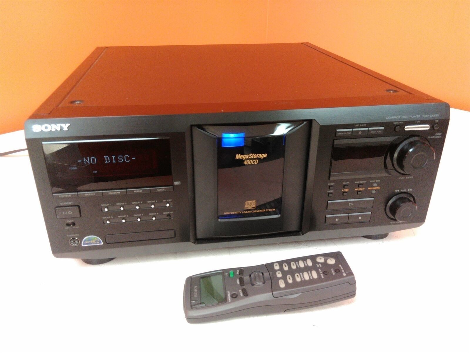 Sony CDP-CX450 Mega Storage 400 CD Player Changer Limited Testing AS-IS ...
