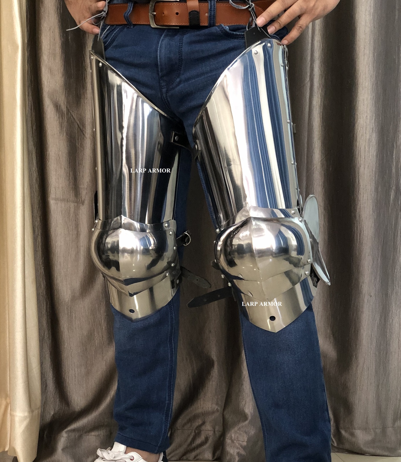 NauticalMart SCA Combat Leg Armor, Plate Legs, Cuisses With Poleyns ...
