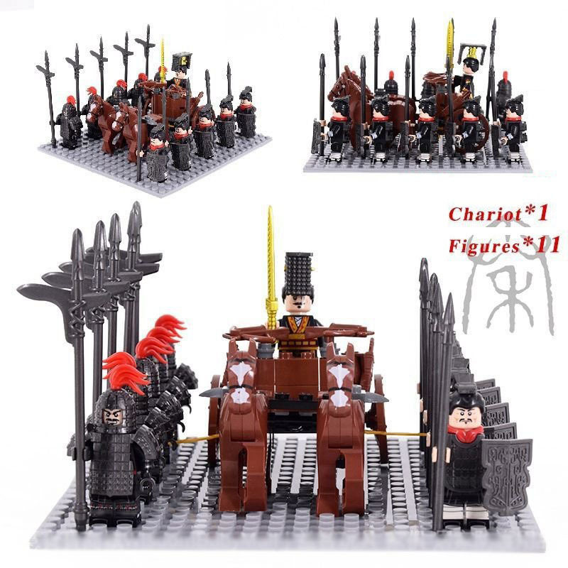 12pcs China The Qin Dynasty Qin Shi Huang on Chariots and Soldiers ...