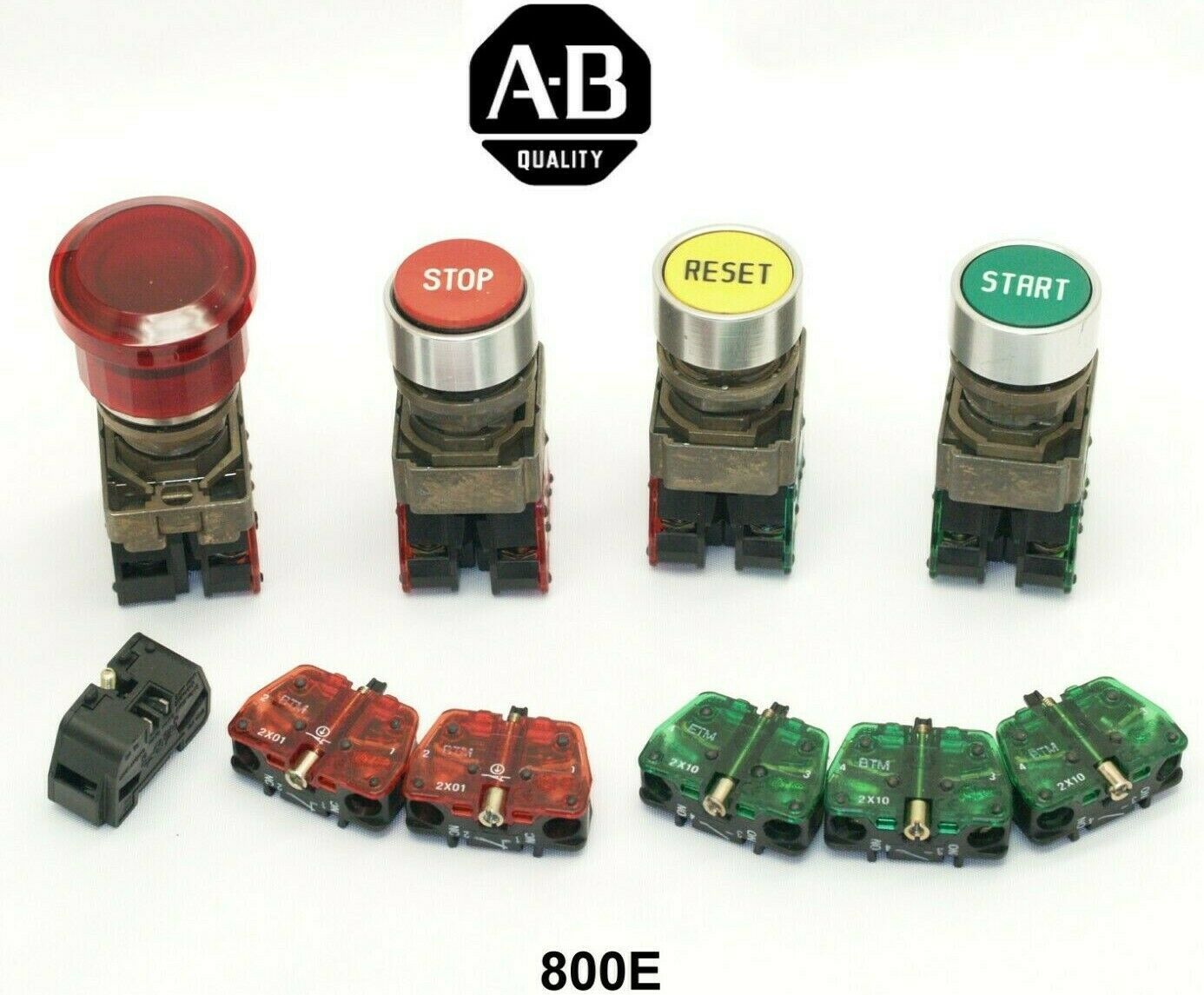 Allen-Bradley 800E Series Illuminated Push-Pull E-Stop, Stop, Reset ... Allen-Bradley 800E Series Illuminated Push-Pull E-Stop, Stop, Reset ...