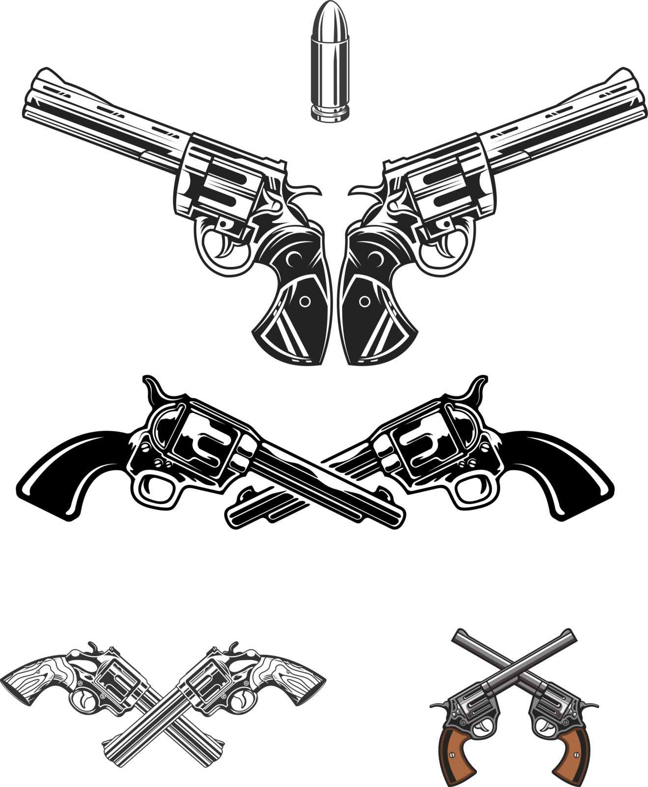 Gun Logo,Revolver SVG, Gun SVG, Pistol SVG, Weapon Svg, SVG, CDR, AI ...