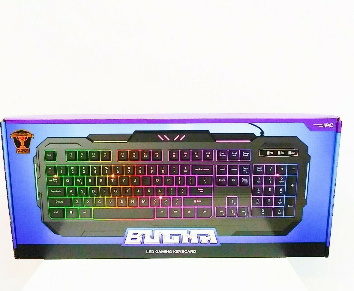 Led Gaming Keyboard For Pc Bugha Brand New Keyboards And Keypads