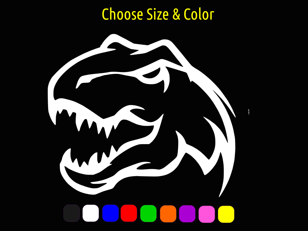 Tyrannosaurus Rex T Rex Tribal Dinosaur Decal Window Laptop CHOOSE SIZE ...