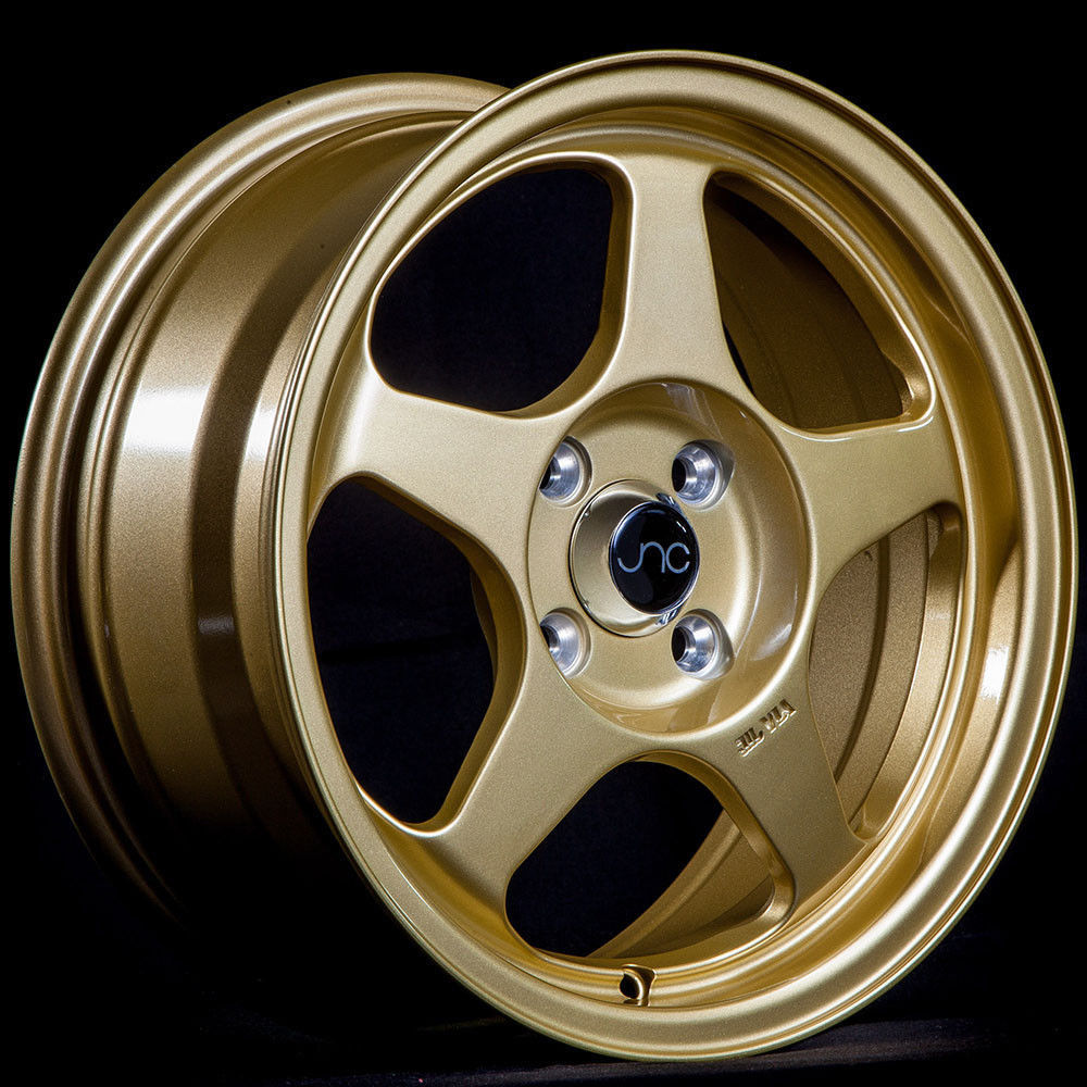 15x6 5 JNC 018 JNC018 4x100 35 Gold Wheel Rims Set 4 Wheels 15x6 5 JNC 018 JNC018 4x100 35 Gold Wheel Rims Set 4 Wheels