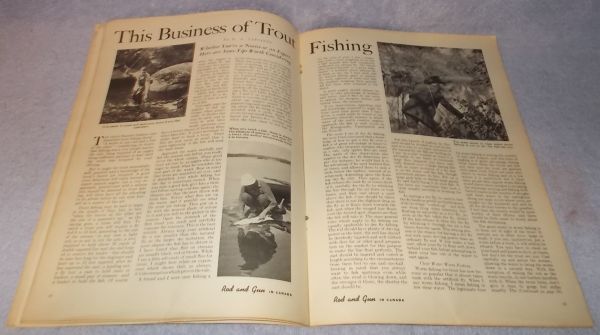 Rod and Gun in Canada August 1939 Tom Hall Cover - Magazines