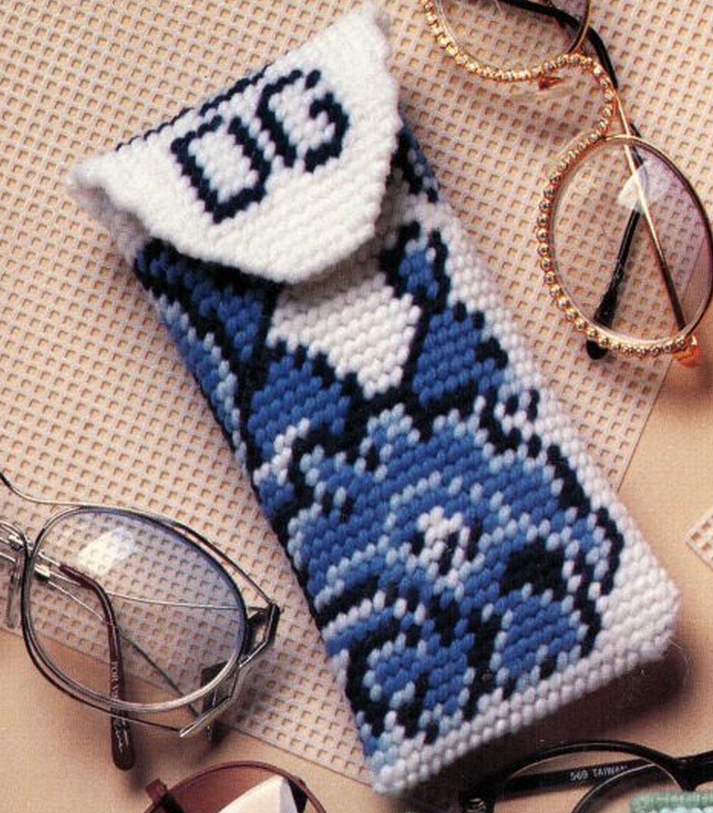 12 Plastic Canvas Eyeglass Cases Mom Sunflowers Poppies Personalized ...