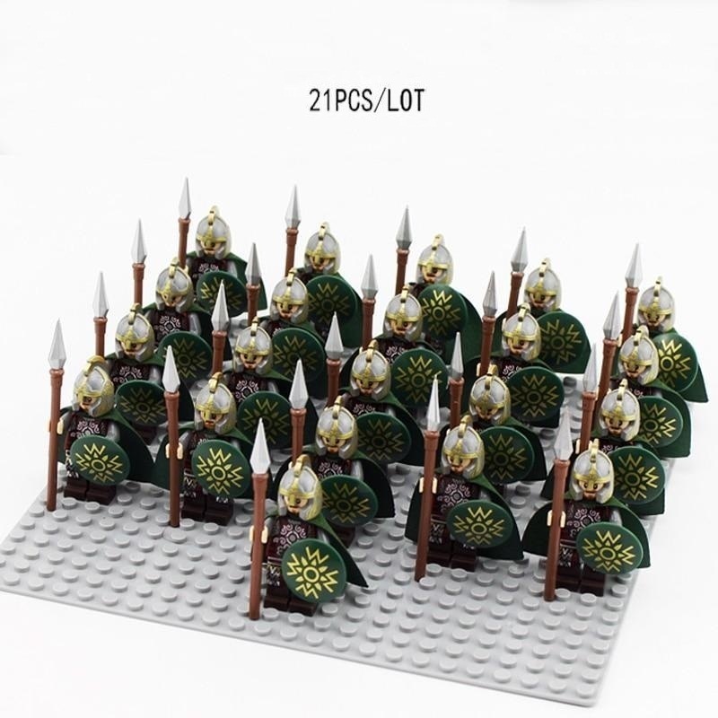 21pcs/set Army of Rohan Battle of Pelennor Fields Lord of the Rings ...