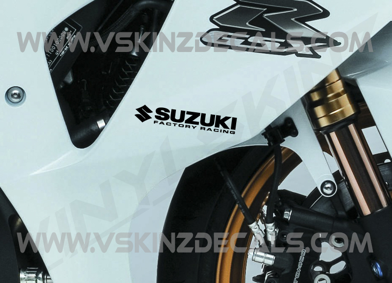 Suzuki Factory Racing Logo Fairing Decals Stickers Premium Quality 5 ...