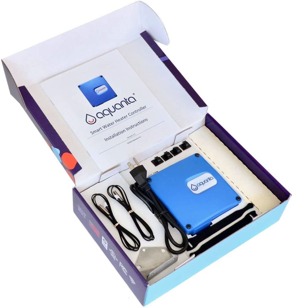 Aquanta Digital Water Heater Timer, Wifi Smart Water Heater Controller ...