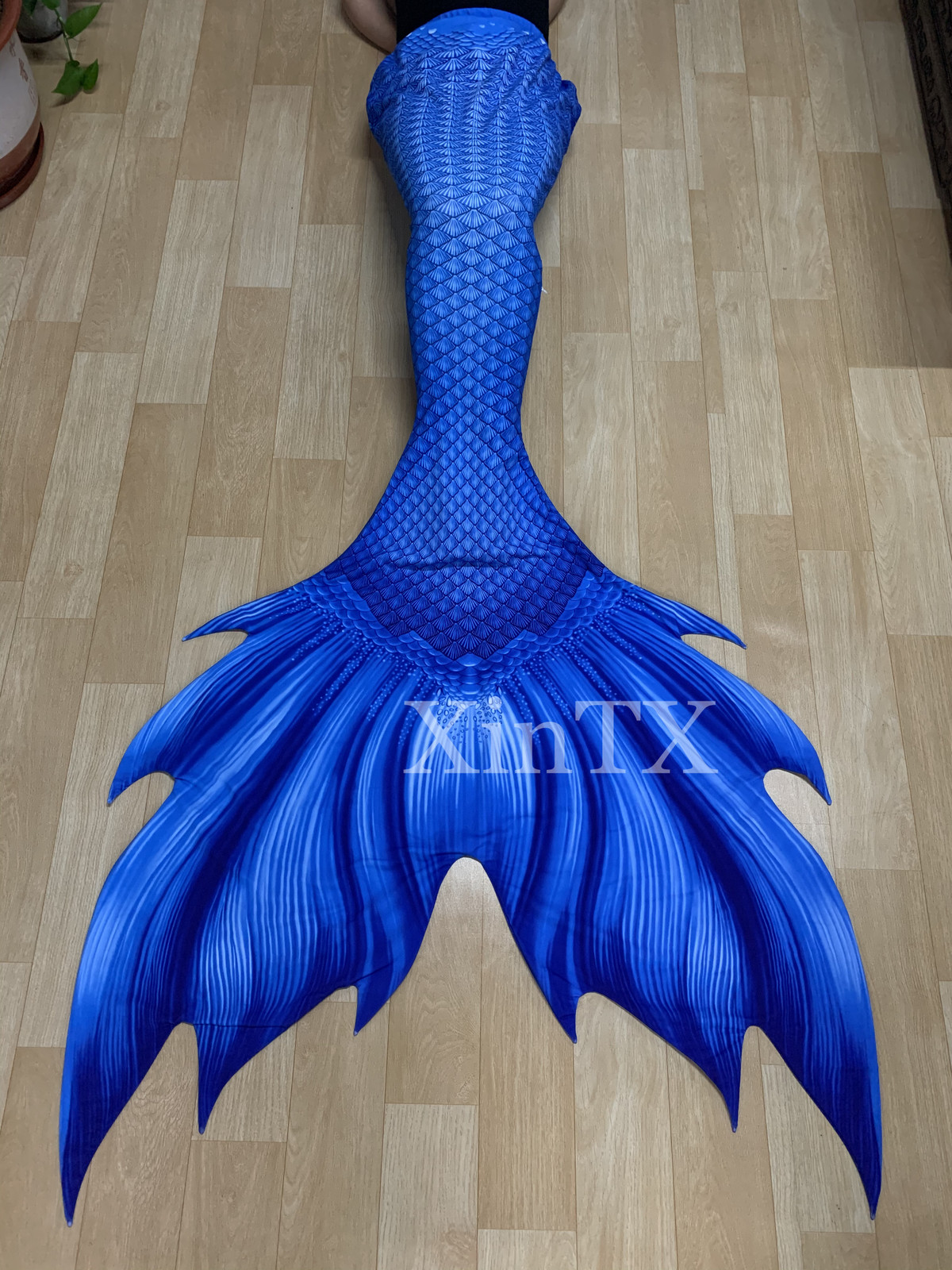 Royal Blue HD Big Mermaid Tail for Swimming Diving Show Mermaid Cosplay ...