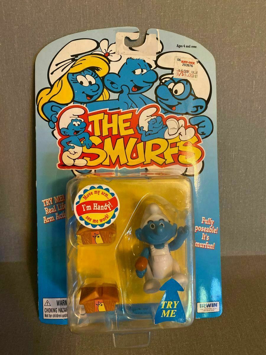 The Smurfs Handy Smurf Poseable Figure - Animation Art & Merchandise
