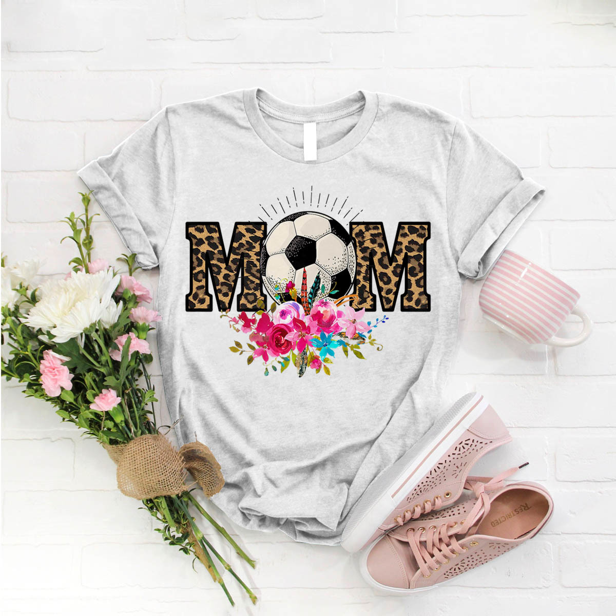 Soccer Mom Leopard Print Soccer For Moms T Shirt Ideas Birthday T