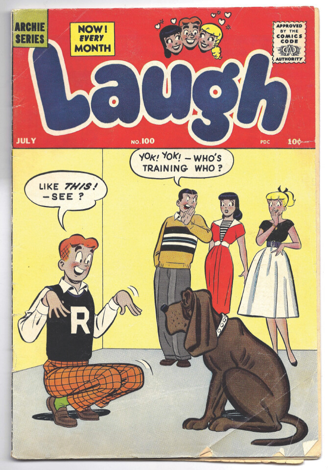 Archie Series Comics LAUGH Vol 1 No 100 Vintage Advertisements 1959 ...